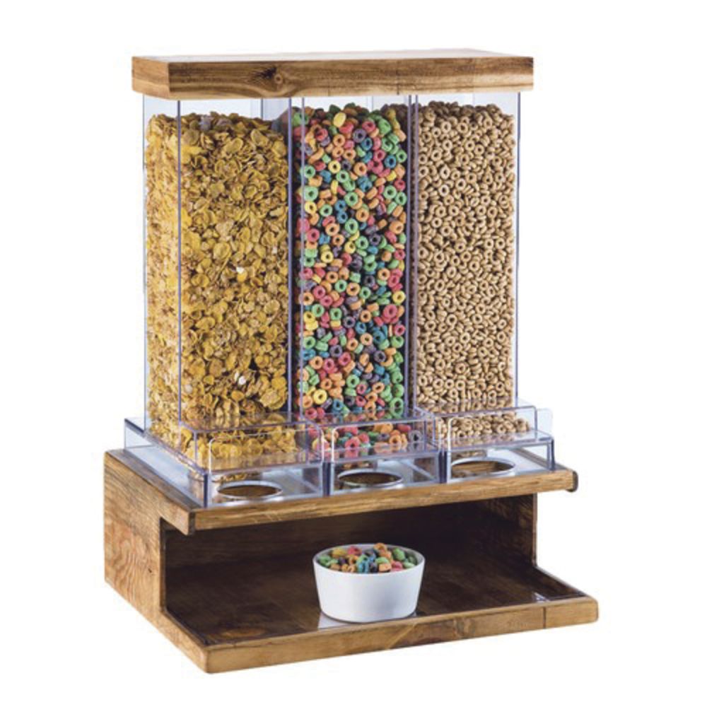 Cal-Mil Madera 3-Section Cereal Dispenser