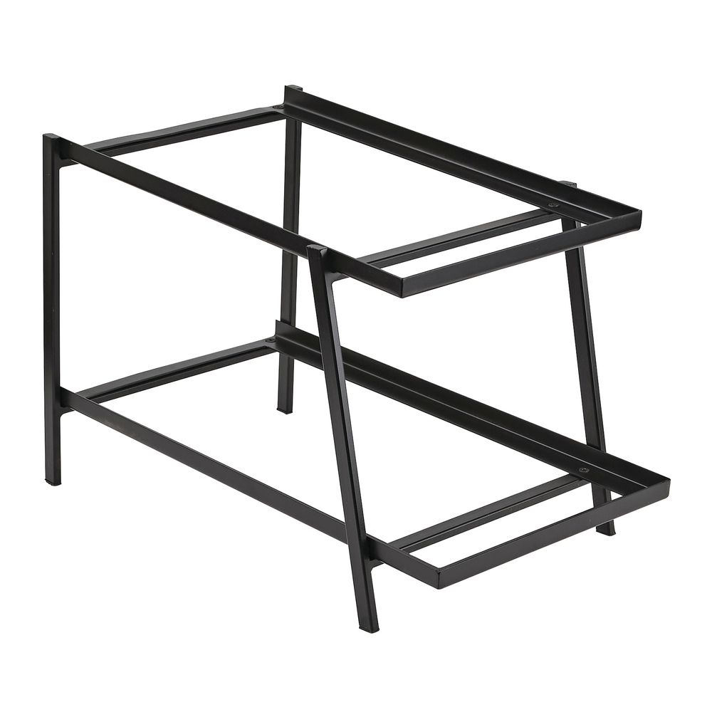 HUBERT® Two-Tier Black Metal Countertop Stand - 24"L x 14"W x 15 3/4"H