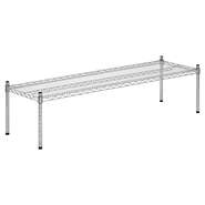 Kratos Chrome Wire One-Shelf Dunnage Rack - 18"W x 48"L x 14"H