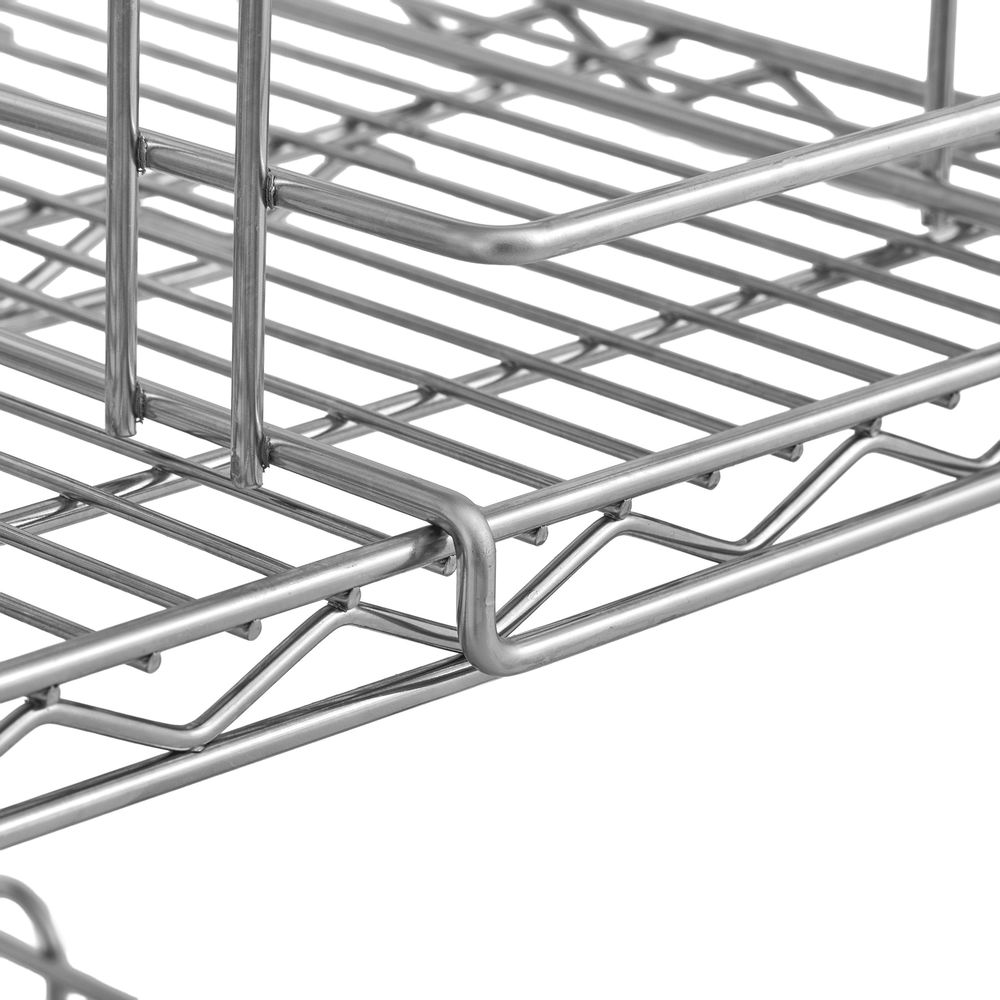 CenPro 24" x 24" Chrome Wire Shelf Kit with Eight Wire Can Racks