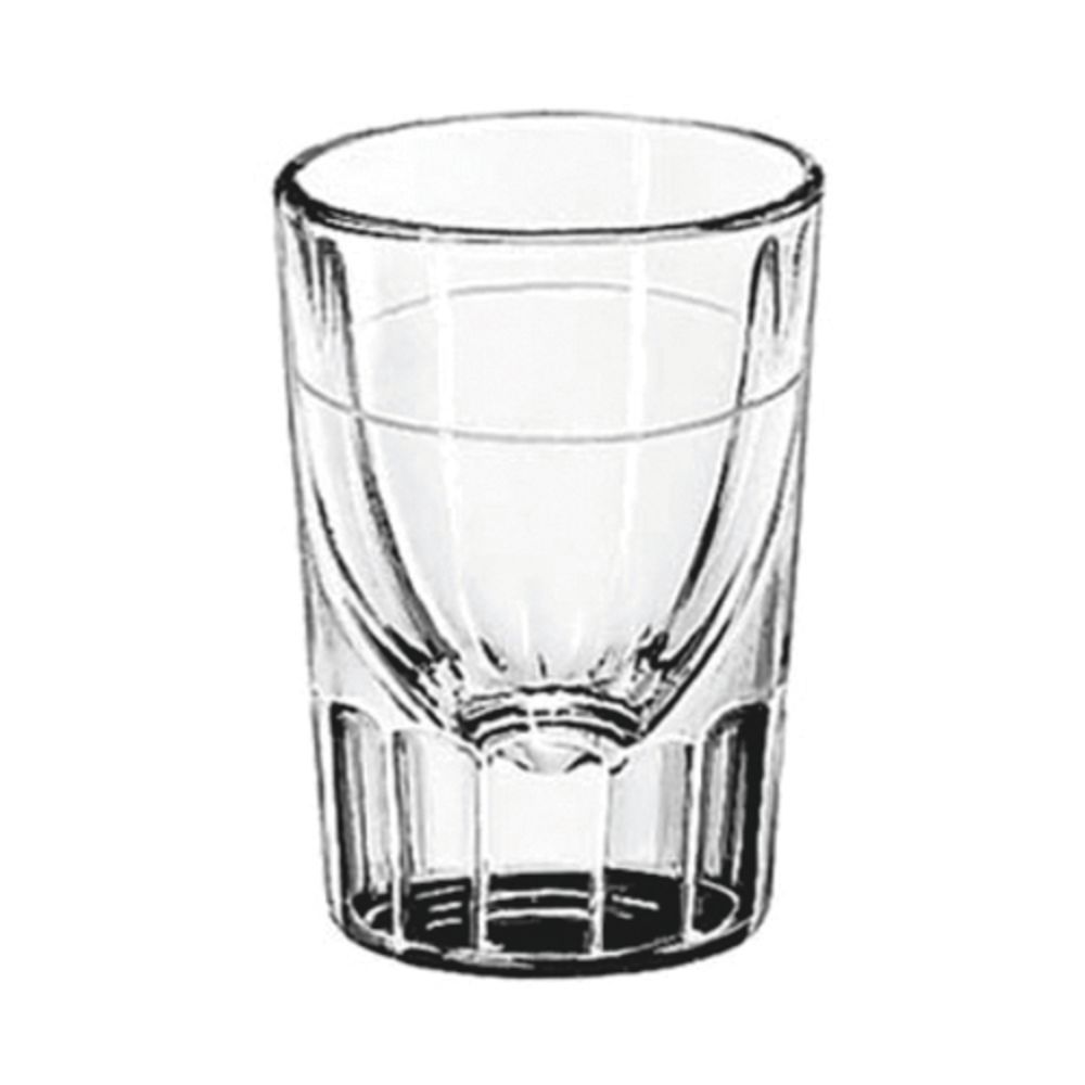 Libbey 5126/S0711 Fluted Lined 2 Oz. Shooter Shot Glass