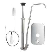 Server Stainless Steel Condiment Dispenser Pump and Lid - 16"L x 8"W