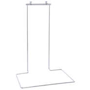 HUBERT® Chrome-Plated Metal Wire Wicket Stand -15"L x 11 1/2"D x 22"H