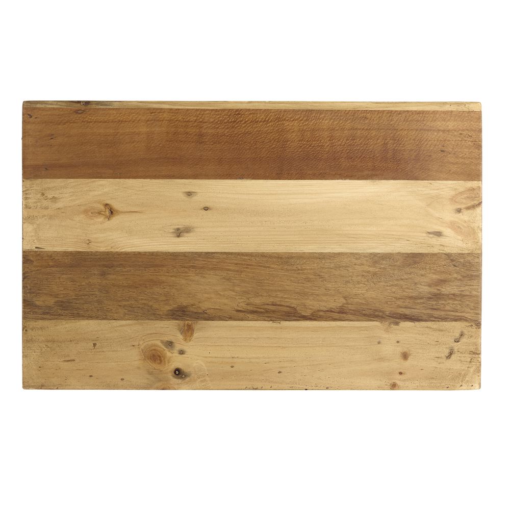 HUBERT Rectangular Recycled Wood Riser - 24"L x 15"W x 2 1/2"H