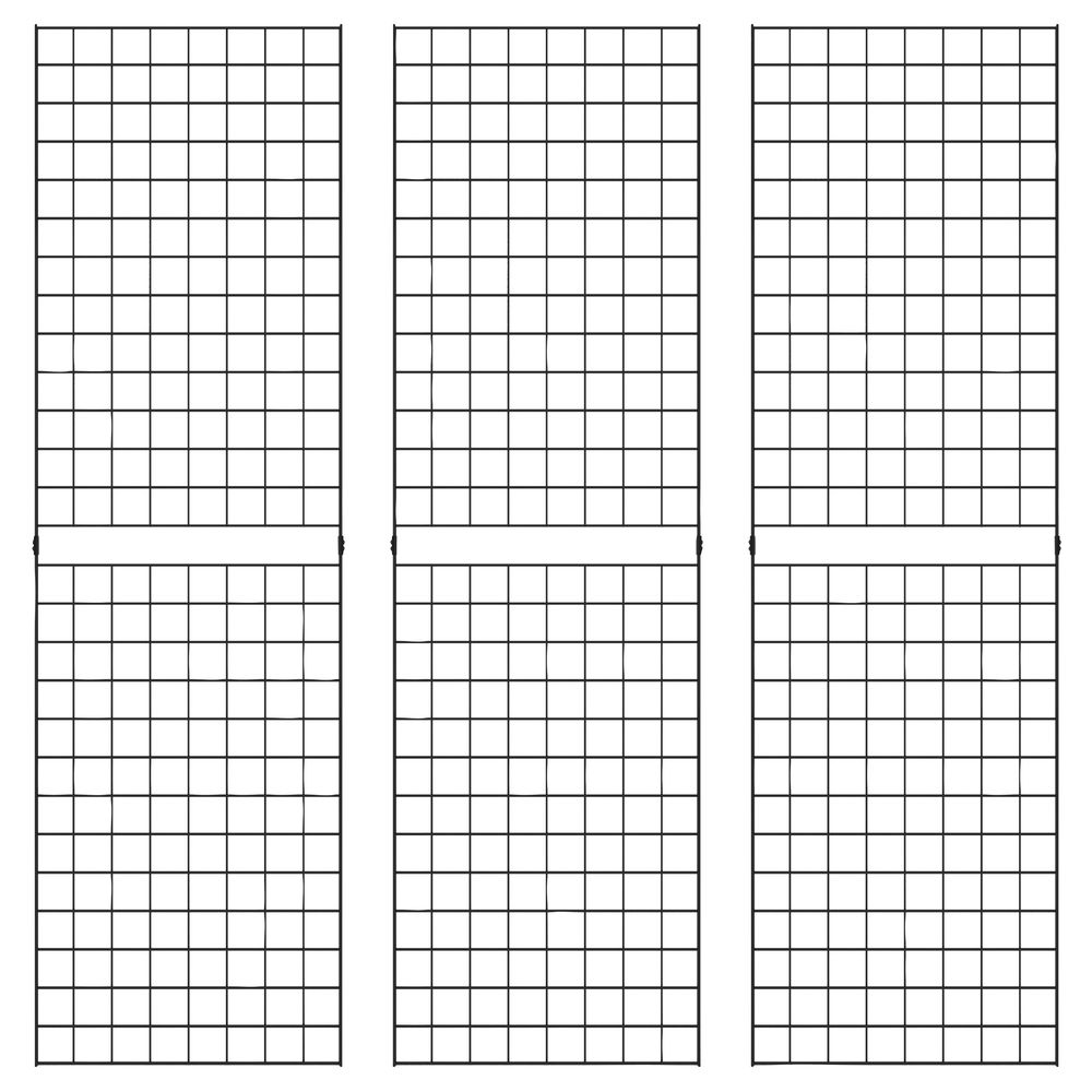 Portable Grid Panels - 2x7, Black