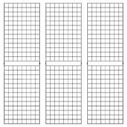 Portable Grid Panels - 2x7, Black