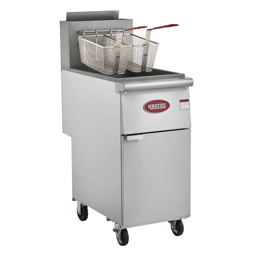 Kratos 29Y-012-NAT Commercial Gas Floor Fryer, 5 Burners, 70 to 100 lb ...