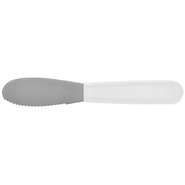 Expressly Hubert® Stainless Steel Serrated Spreader with White ...