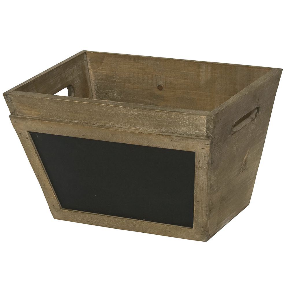 Folding Basket Display With Chalkboard