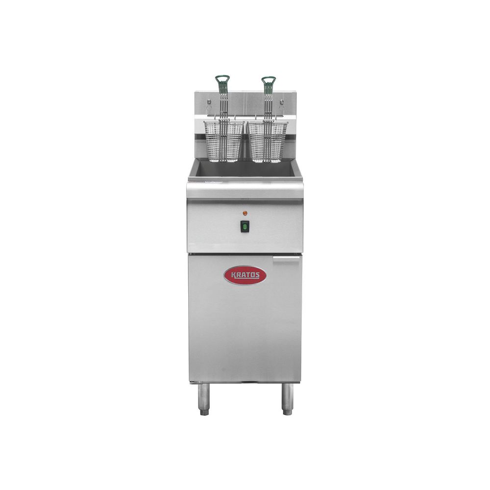 Kratos 29R-059 Mobile 40 lb. Electric Floor Fryer - 240V, 1 Phase
