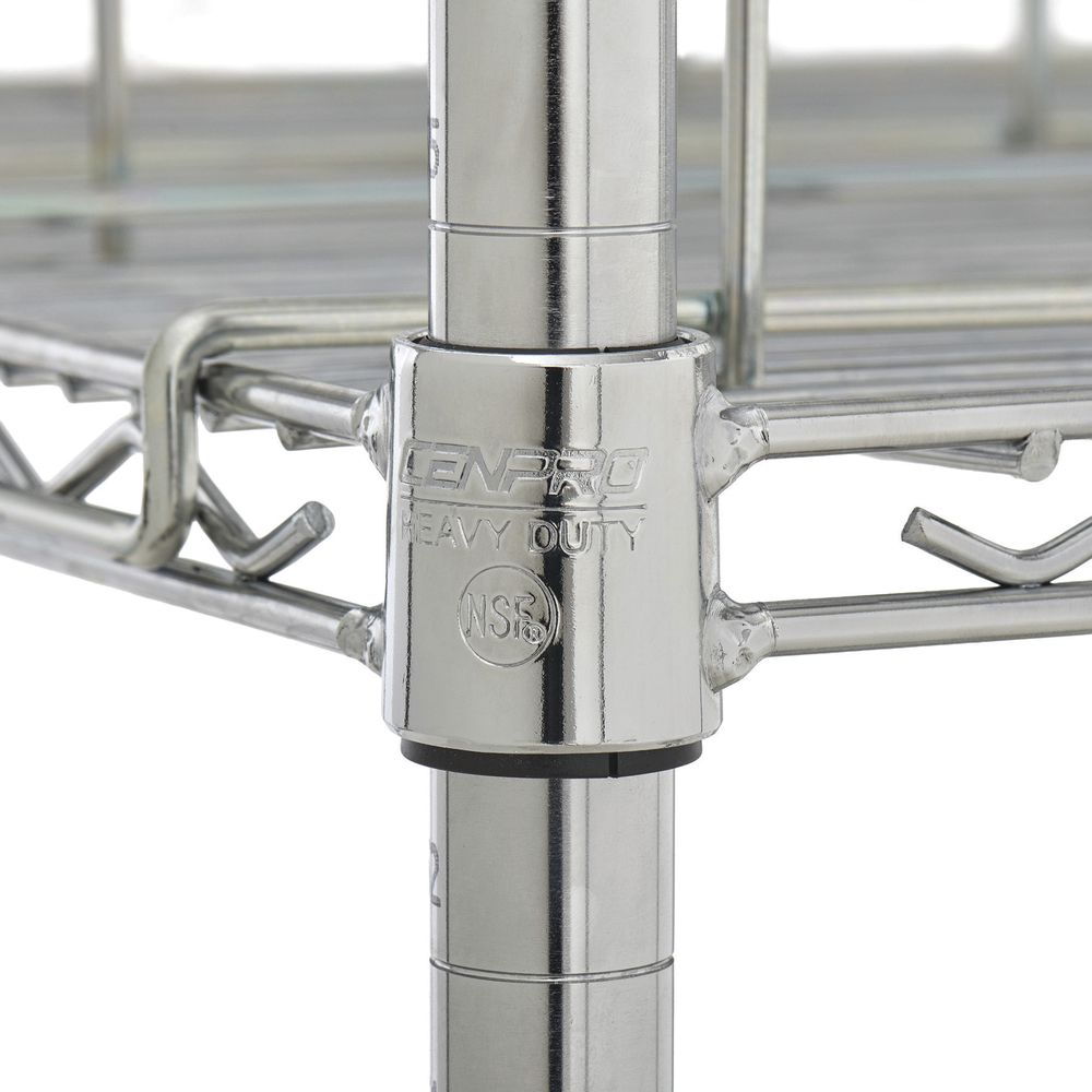 CenPro 24" x 24" Chrome Wire Shelf Kit with Six Wire Can Racks
