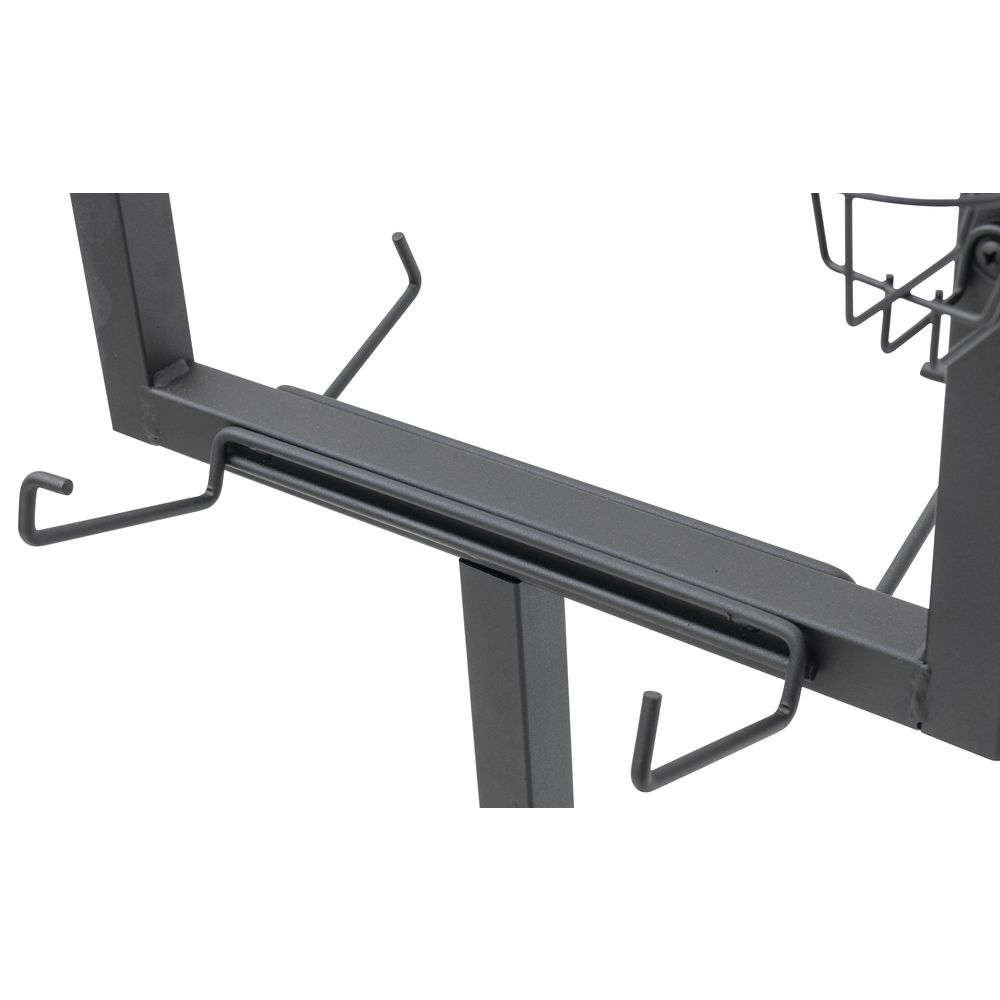 Black Steel Floor Stand Roll Bag Holder/Scale Holder Combo - 22"Dia x ...