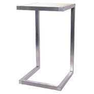 Econoco Alta Rectangular Grey Steel Nesting Table - 24"L x 24"D x 42"H