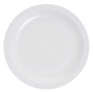 Cambro® Camwear® Narrow Rim White Polycarbonate Bread Plate - 6 1/2" Dia