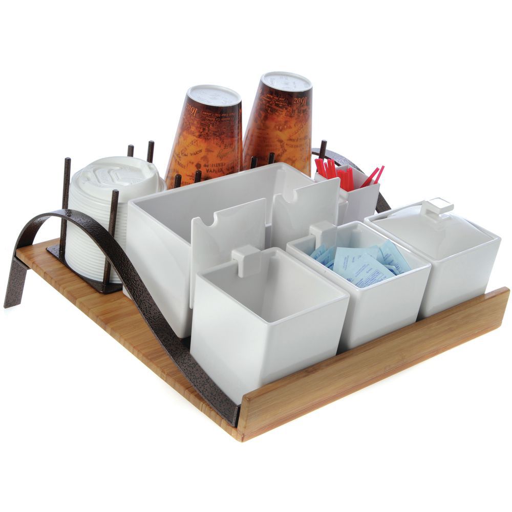 Expressly Hubert® X-PRESSLY Bamboo Collection 3-Tier Espresso Metal ...