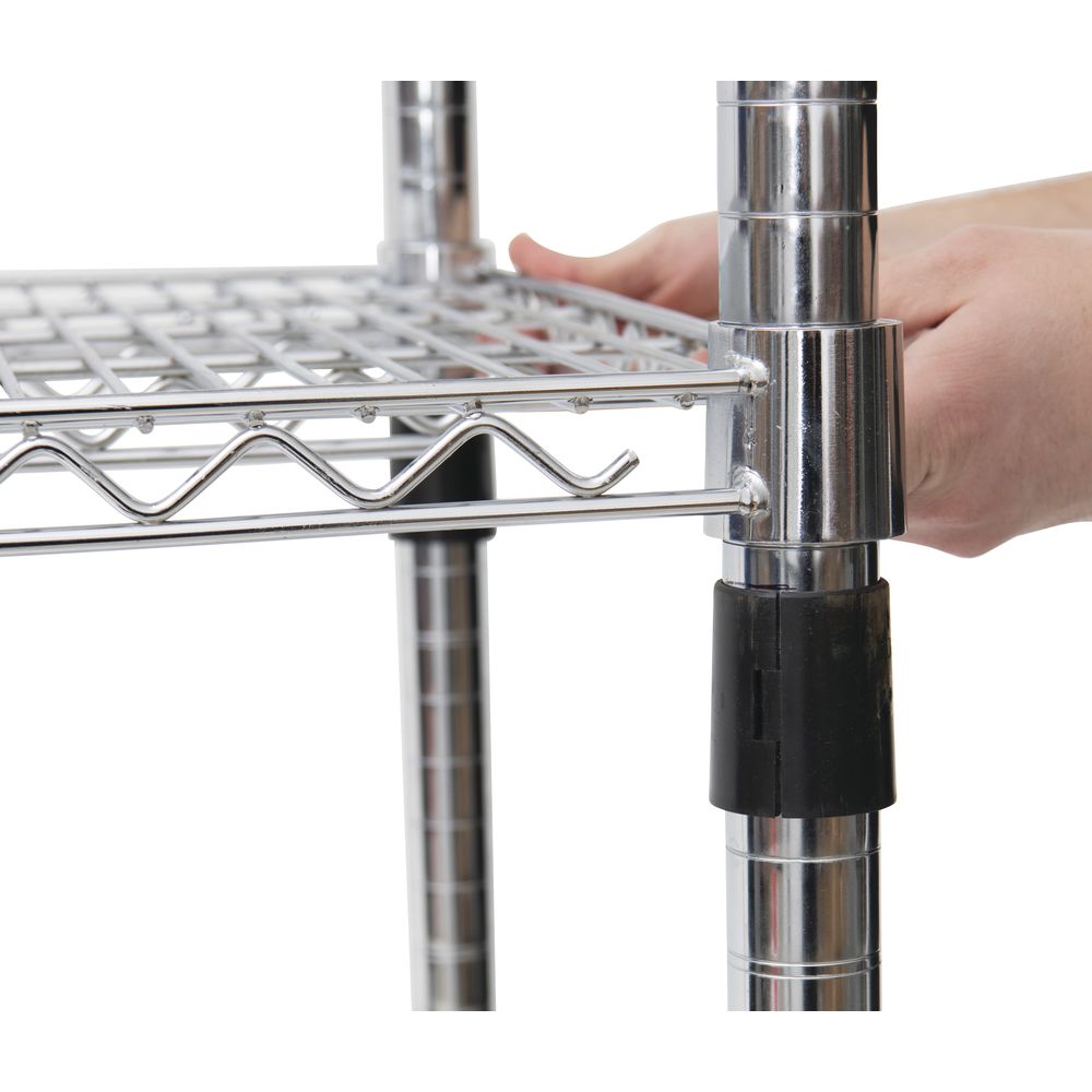 Expressly Hubert® Heavy Duty Wire Shelving With 1 1/2" Post - 48"L x 18 ...