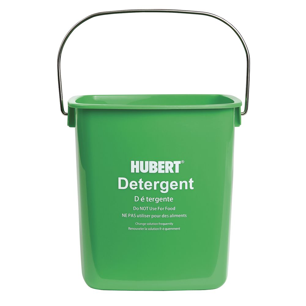 HUBERT® 3-Qt Cleaning Utility Bucket, Green - 6-1/3"L x 6-1/3"W x 5-3/4"H