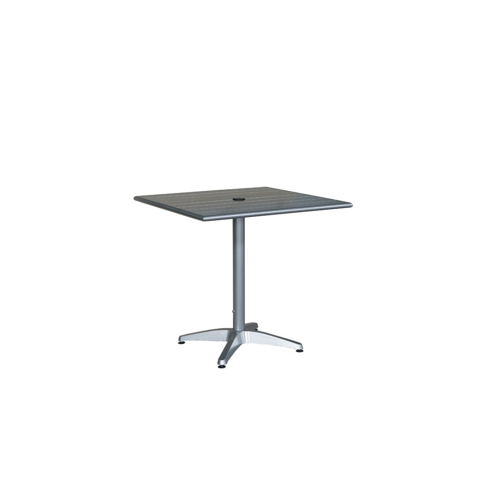 CenPro 32Q-187 Standard Height Outdoor Table With Umbrella Hole and 4 ...