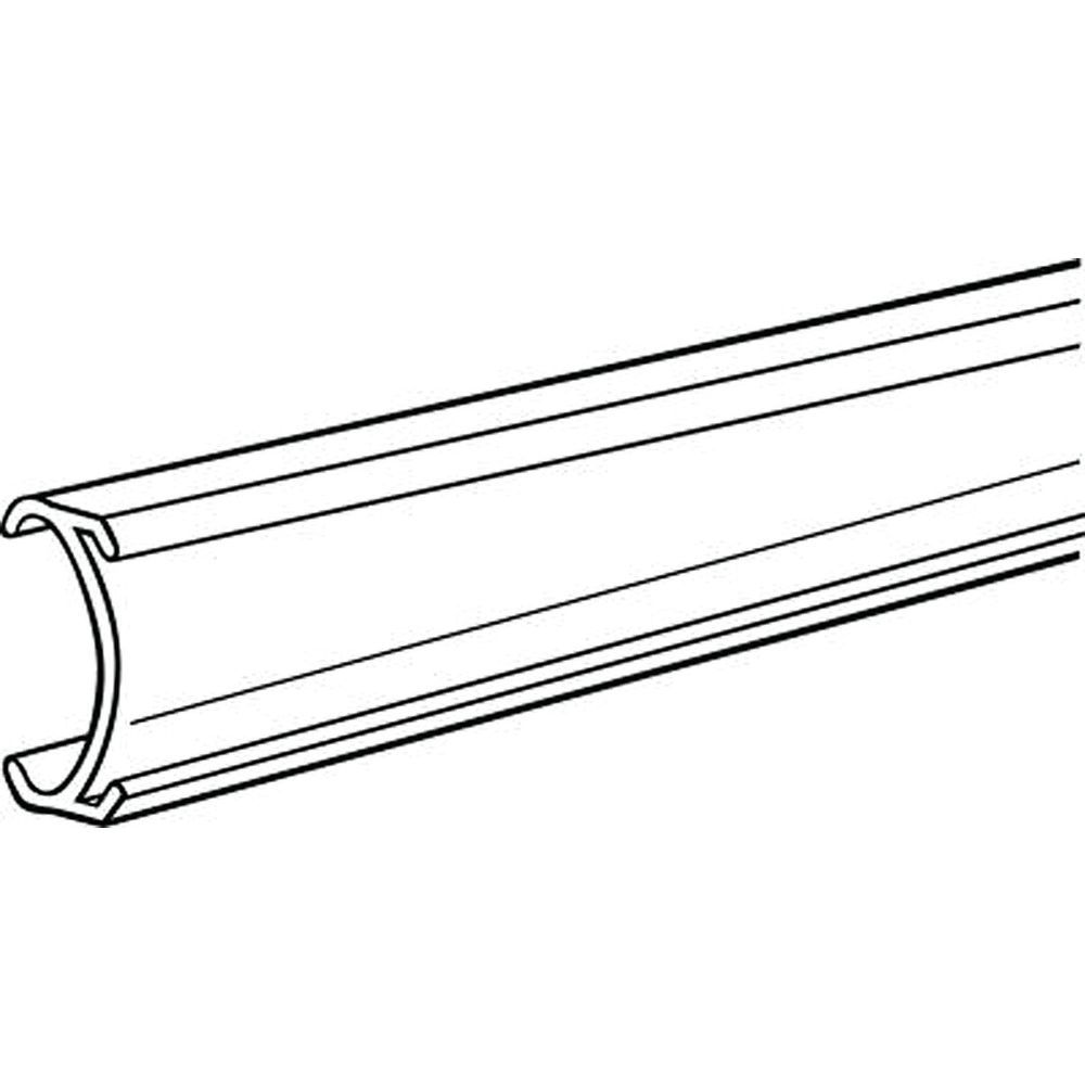 White Plastic Open Face C-Channel Wire Shelf Price Holder Channel - 29 ...