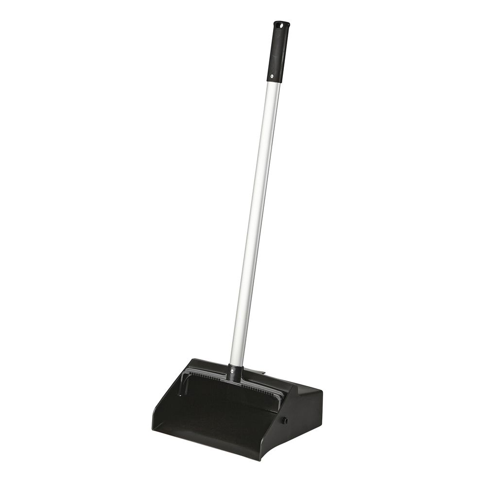 HUBERT® Open Lid Lobby Dust Pan - Black