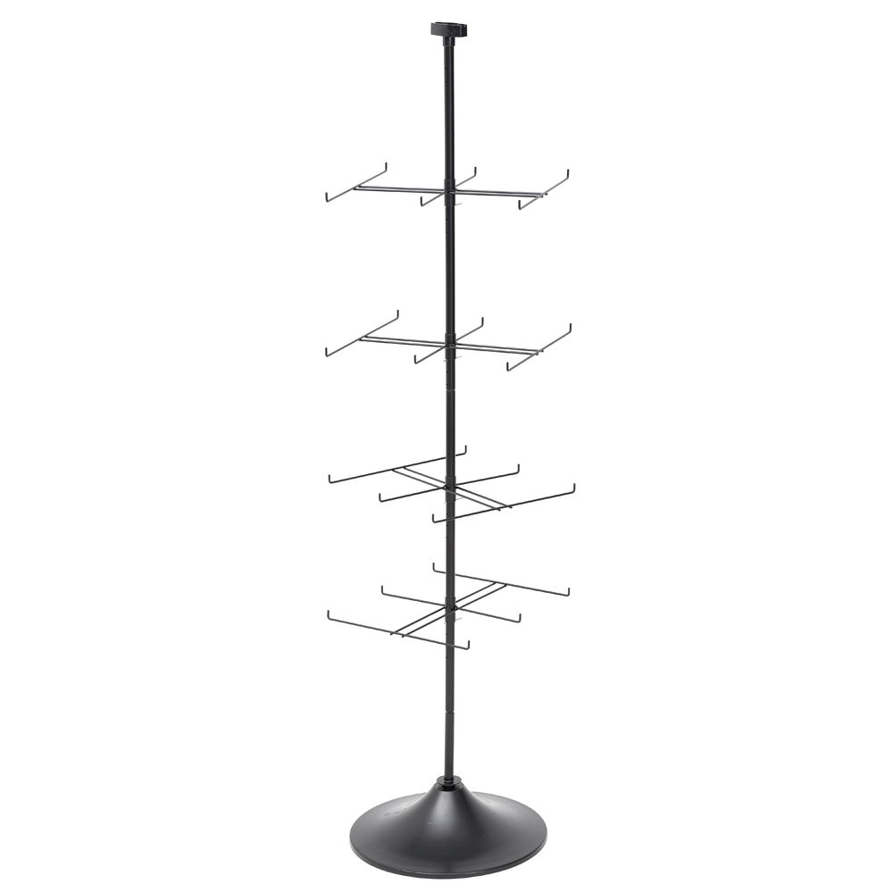 Economy Rotating 24 Hook Rectangular Merchandiser Rack
