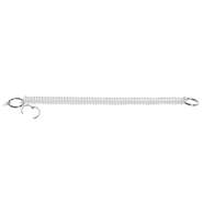 Clear Coil Tether with Metal Ring - 12"L