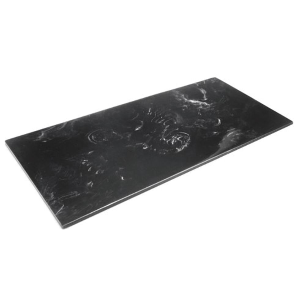 Steelite International Gray Marble Resin Shelf Tile - 24"L x 11"W