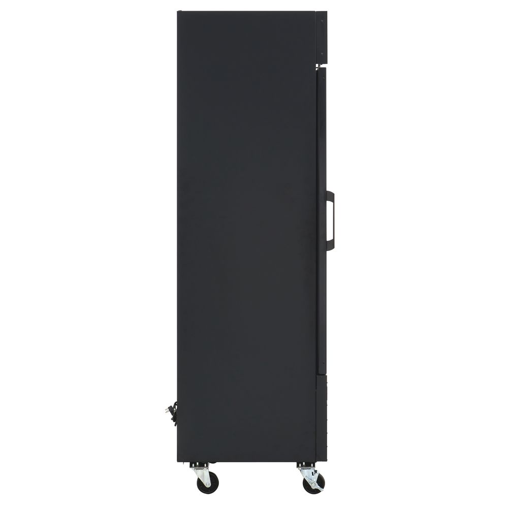Kratos One-Door Merchandising Freezer, Black - 27"W