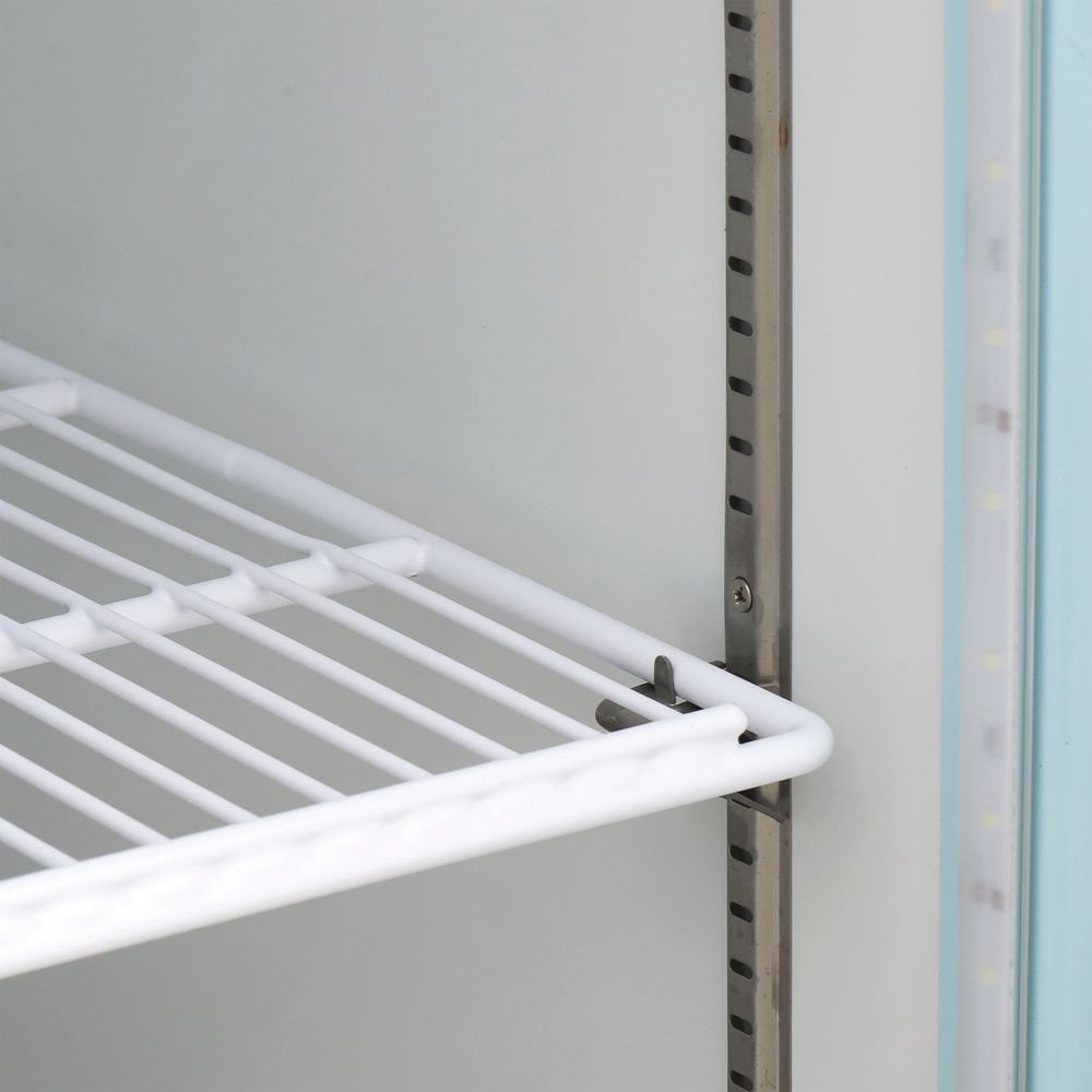 Kratos One-Door Merchandising Freezer, Black - 27"W