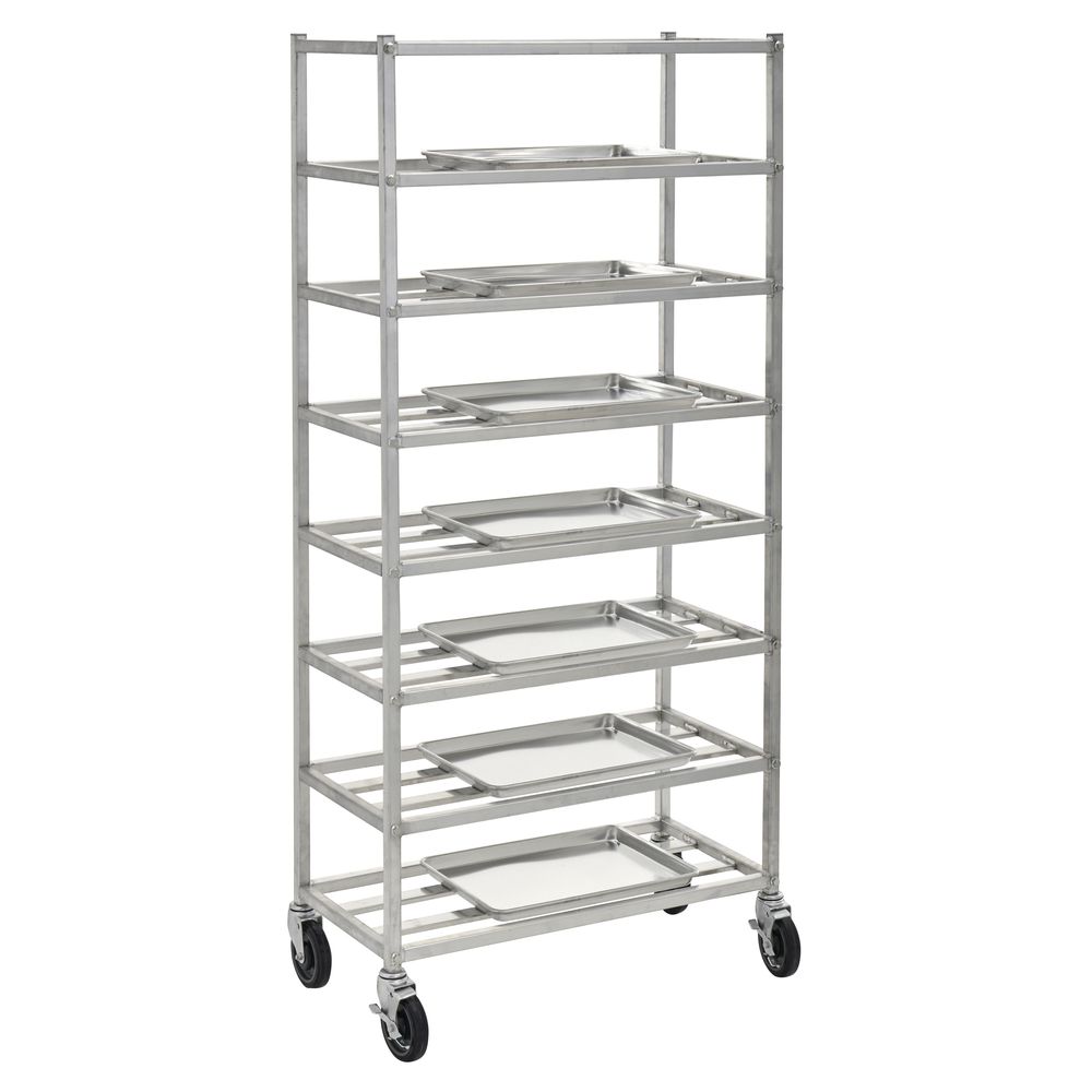 Kratos Aluminum Side-Load Platter Rack - 16"W x 33"D x 70-1/4"H