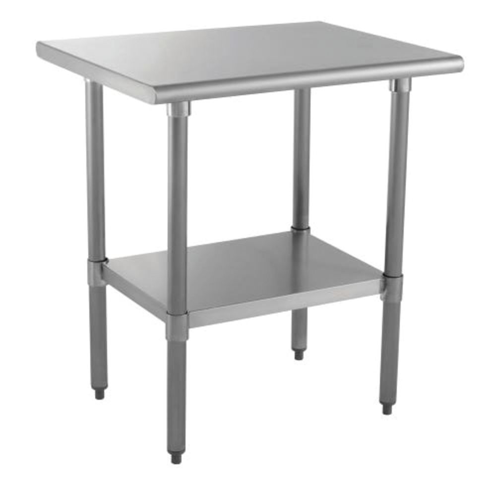 Kratos 28W-319 16 Gauge, Stainless Steel Worktable With Undershelf - 30 ...