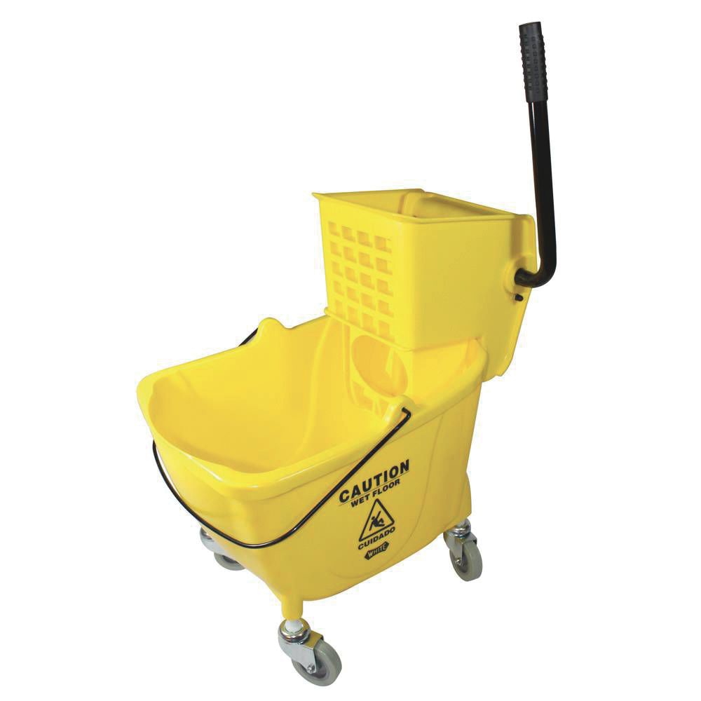 Impact Yellow Side Press Wringer and Mop Bucket Combo - 35 Qt.