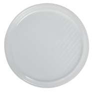 Expressly HUBERT® Round Clear Plastic Dry Sampling Tray -12"Dia
