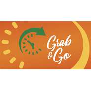 Expressly HUBERT® Orange Vinyl Magnetic Grab & Go Sign - 49"L x 26"H