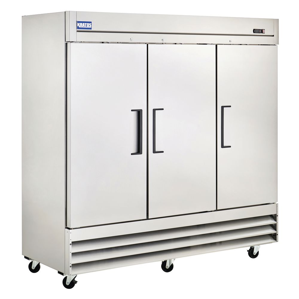 Kratos 67K-006 Reach-In Freezer, Three Door, 72 Cu Fr Capacity - 81-3/10"W x 32-1/5"D x 82-1/2"H