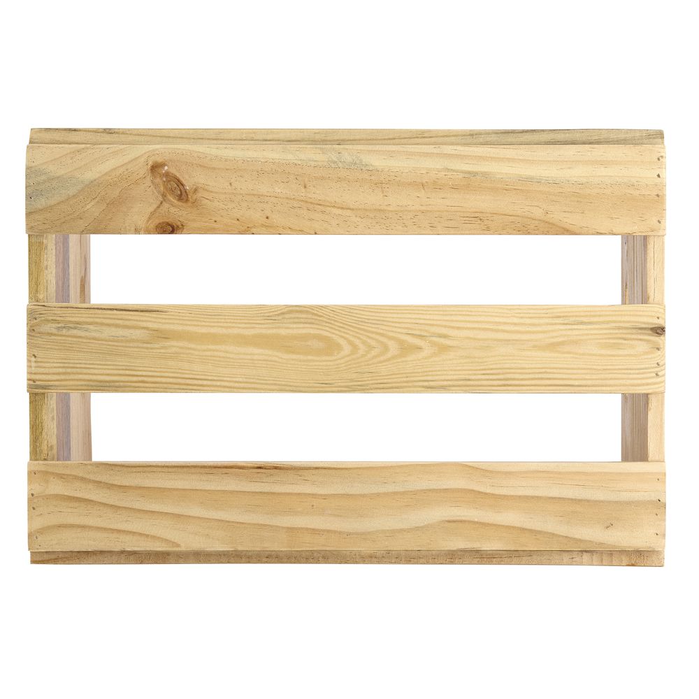 HUBERT Rectangular Pine Wood Crate - 18"L x 12 1/2"W x 11 1/2"H