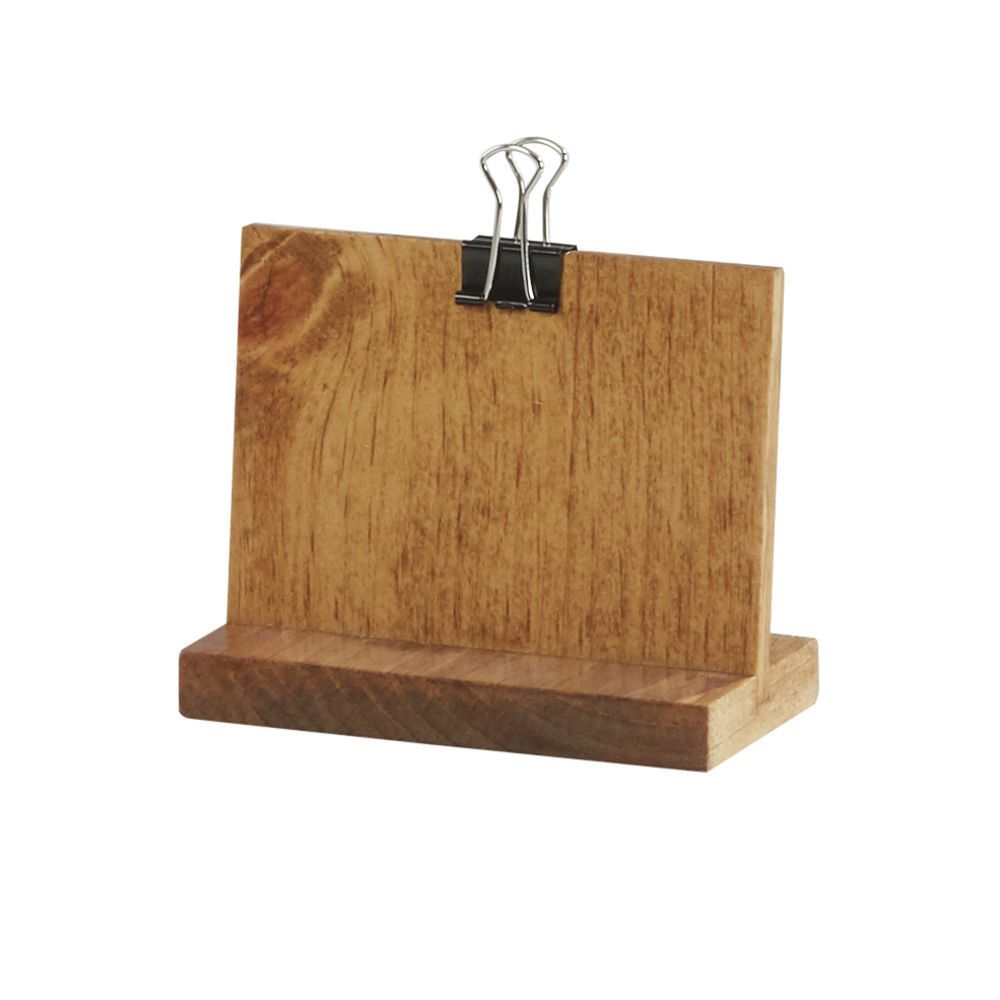 Cal-Mil Madera Menu Clipboard - 4"L x 2"W x 3 1/4"H