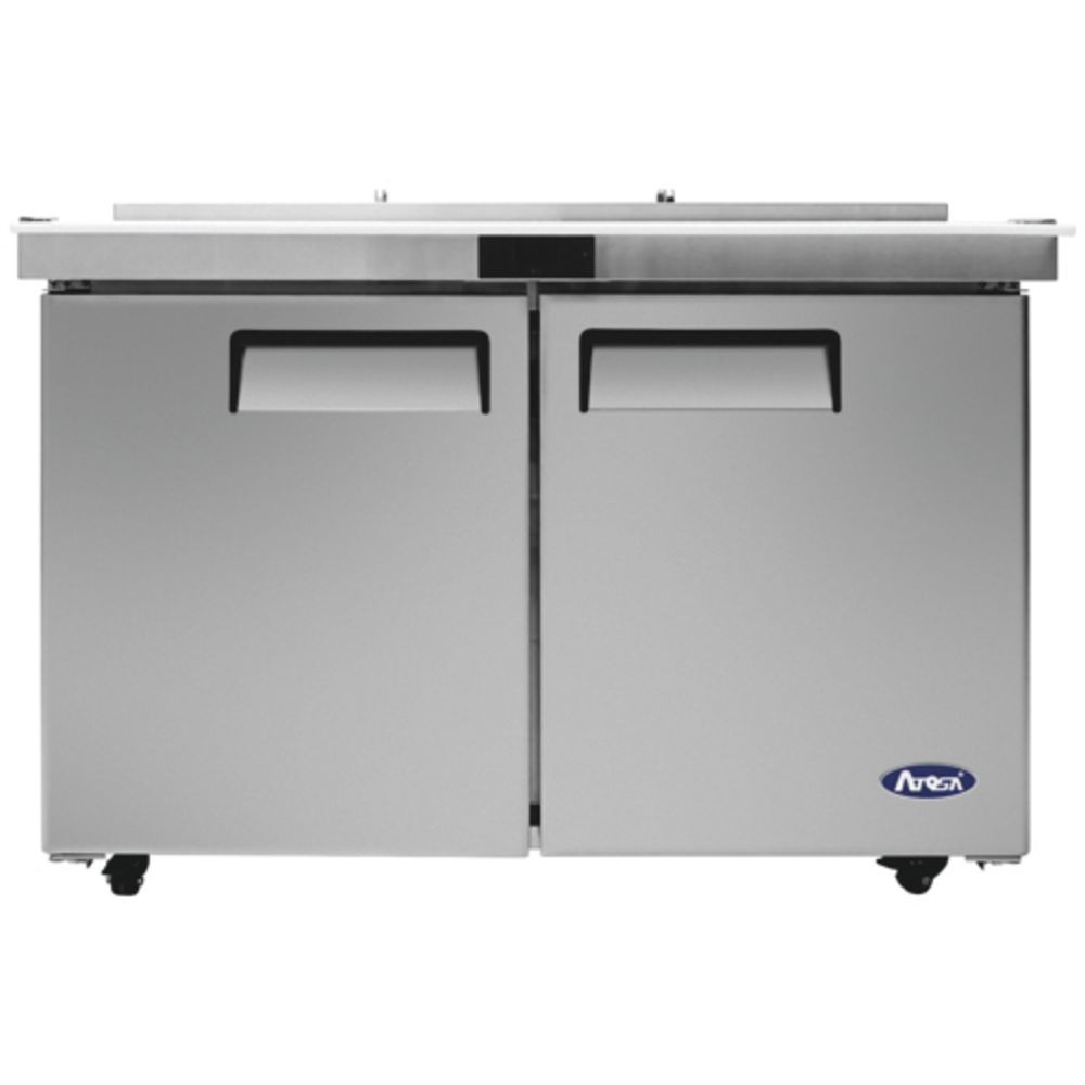 Atosa MSF8306GR 48" Refrigerated Mega Top Sandwich Prep Table, (18) Pan ...