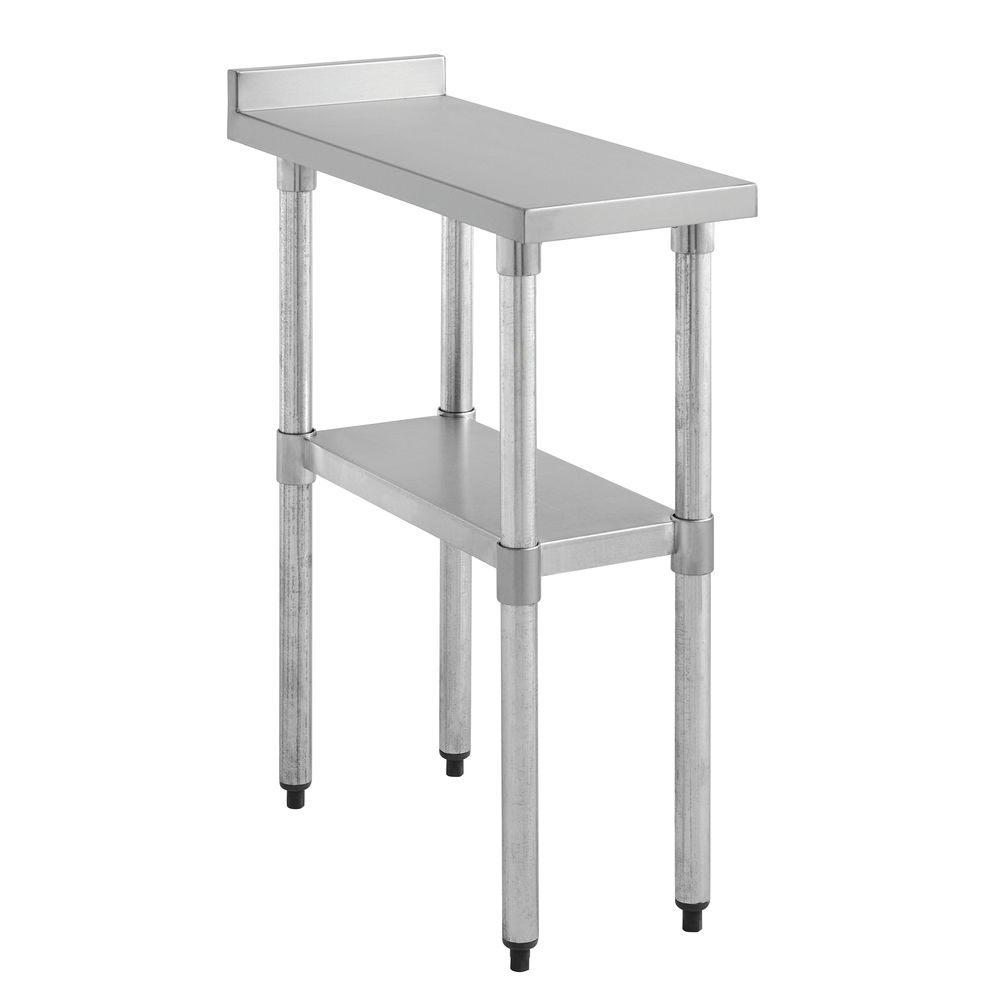 Kratos 28W-092 18-Gauge Stainless Steel Equipment Filler Table - 12"W x ...