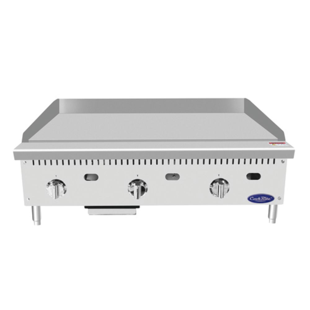 Atosa ATTG-36.NAT.GAS 36" Thermostatic Gas Griddle, Natural Gas