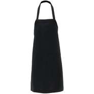 Pinnacle Textiles Black Polyester Bib Apron - 33"L x 29"W