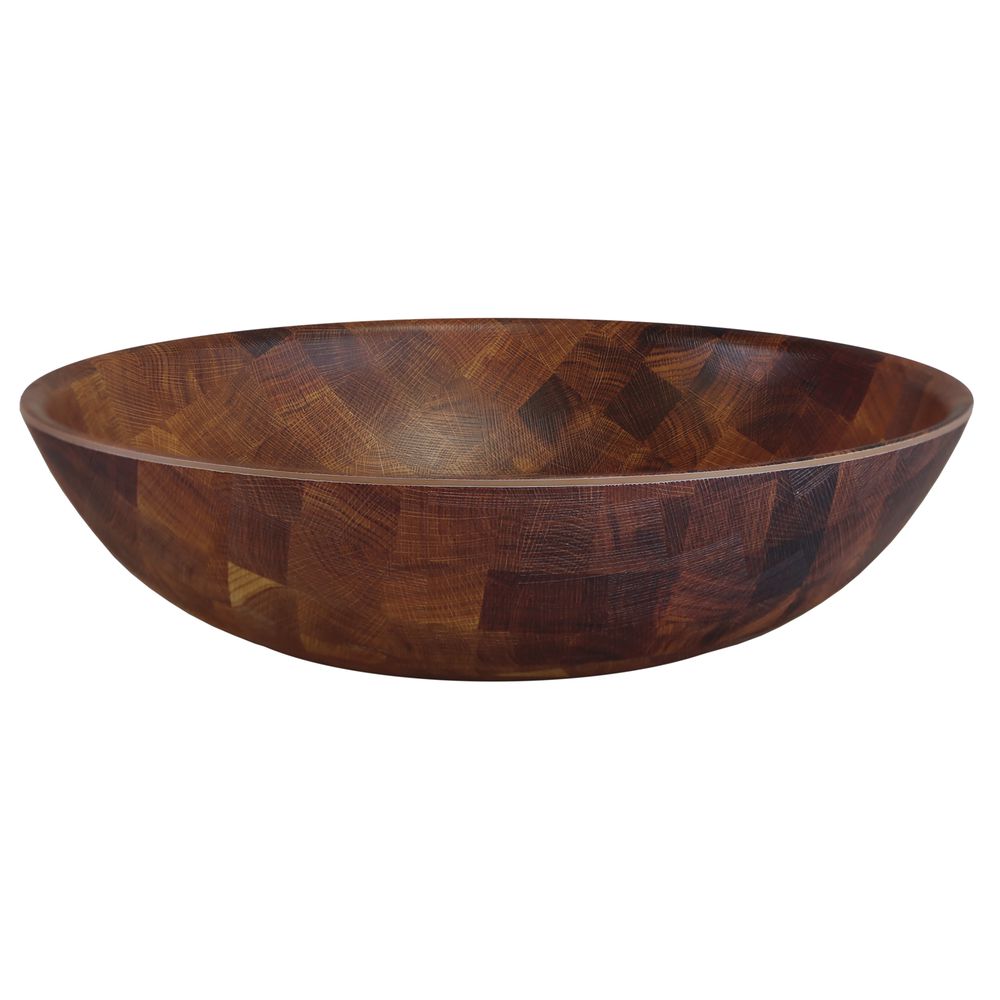 Elite Melamine Checkered Wood Bowl - 96 Oz