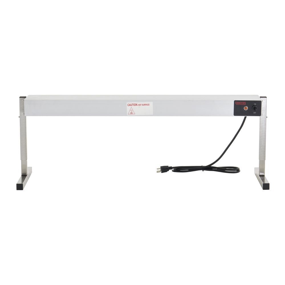Kratos 36" Countertop Strip Warmer with Adjustable T-Style Legs, 120V, 850W