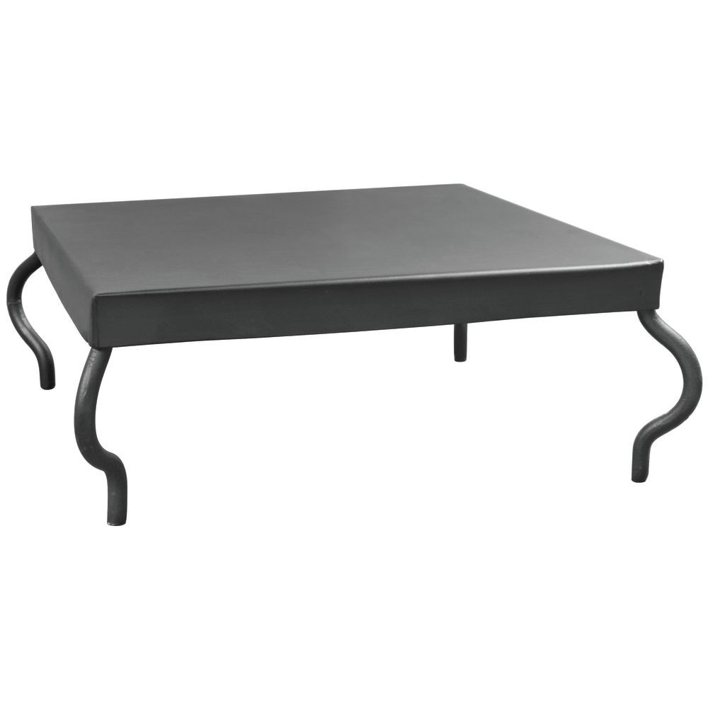 Expressly HUBERT® Black Wrought Iron Buffet Riser - 10"L X 10"W X 4"H