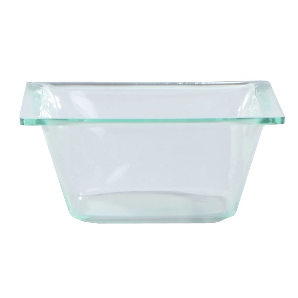 Delfin Rectangular Green Glass Acrylic Bowl - 23"L x 11 1/2"W x 2 1/2"H