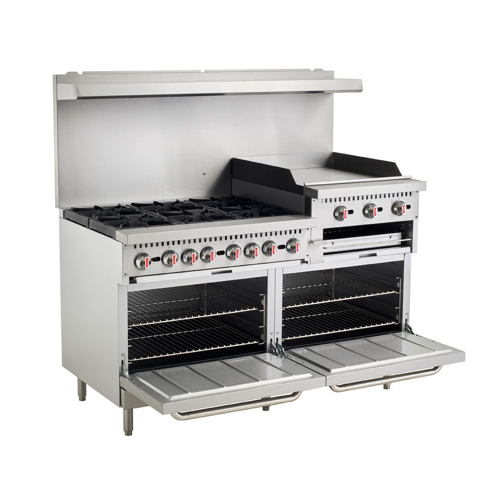 Kratos 29Y-172-NAT 6-Burner Gas Range With 24" Griddle/Broiler and 2 ...