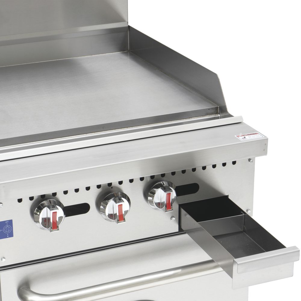 Kratos 24" Range with 24" Griddle and Standard Oven, Liquid Propane