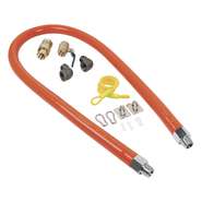 Kratos 24" Mobile Gas Connector Hose Kit with Elbows, Full Port Valve ...