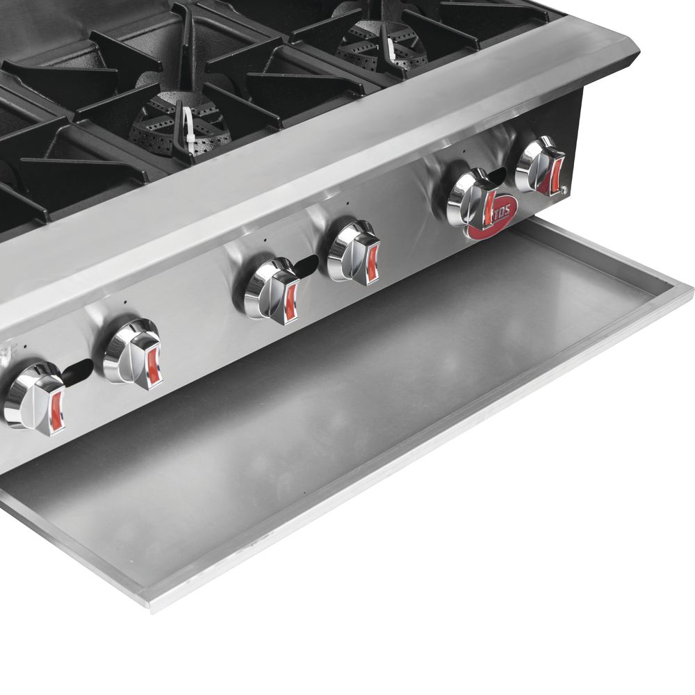 Kratos 29R-004 Step-Up Countertop Range/Hot Plate, With Six Burners ...