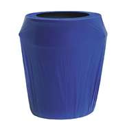 Kwik-Covers® 55 gal Blue Plastic Kwik-Can Cover